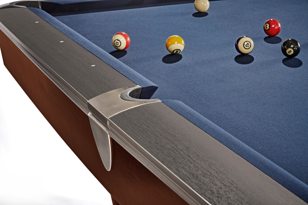 Brunswick Billiards Gold Crown VI 9' Slate Pool Table in Skyline Walnu ...