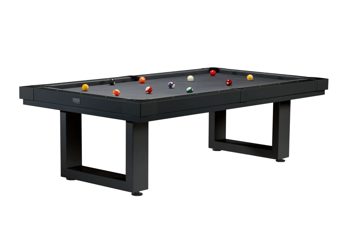 American Heritage Billiards Lanai 8' Outdoor Slate Pool Table In Obsid ...