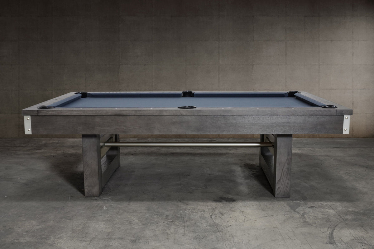 Nixon Bryant 7' Slate Pool Table in Grayson Grey Finish w/ Dining Top ...